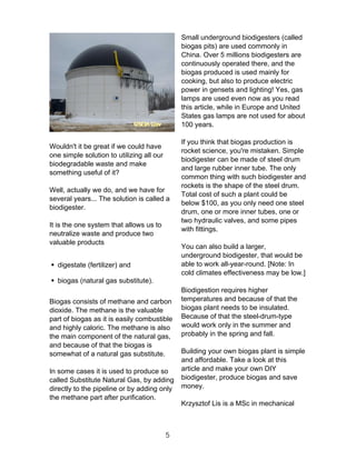 An Introduction to Biodigestors | PDF