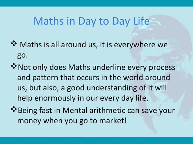 Mathematics in real life | PPT