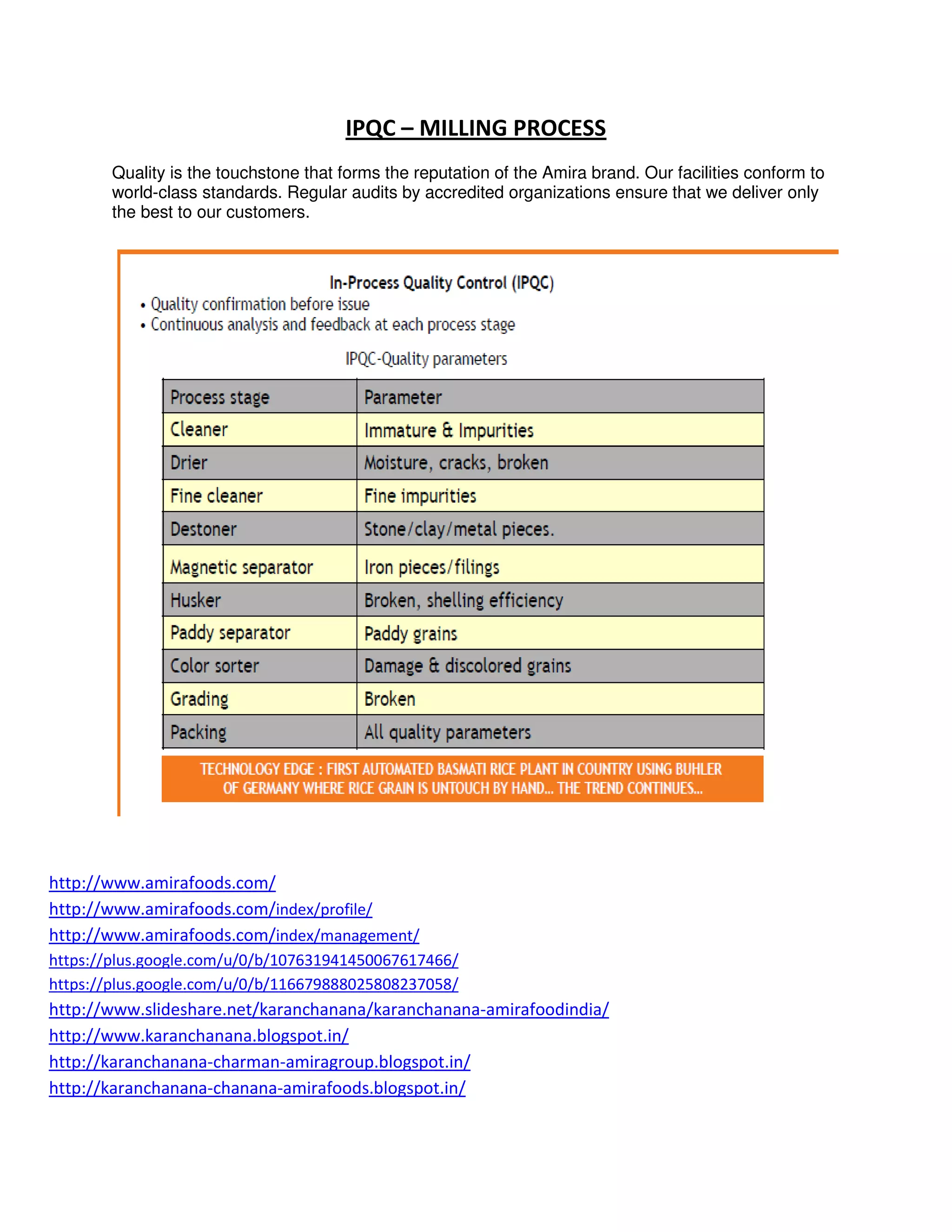 Ipqc by amirafoods | PDF