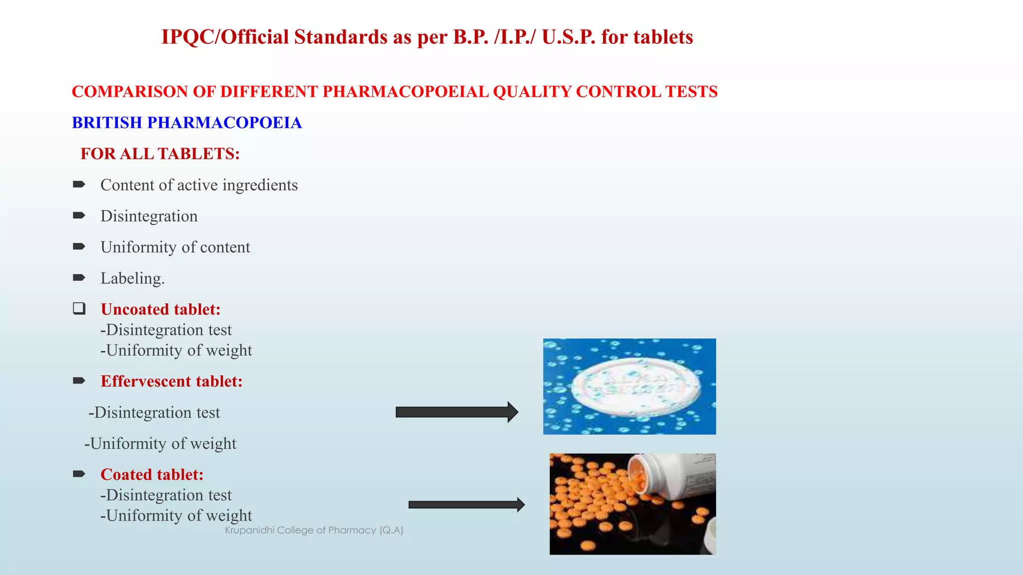 In Process Quality Control System (IPQC) for Solid Dosages Form ...