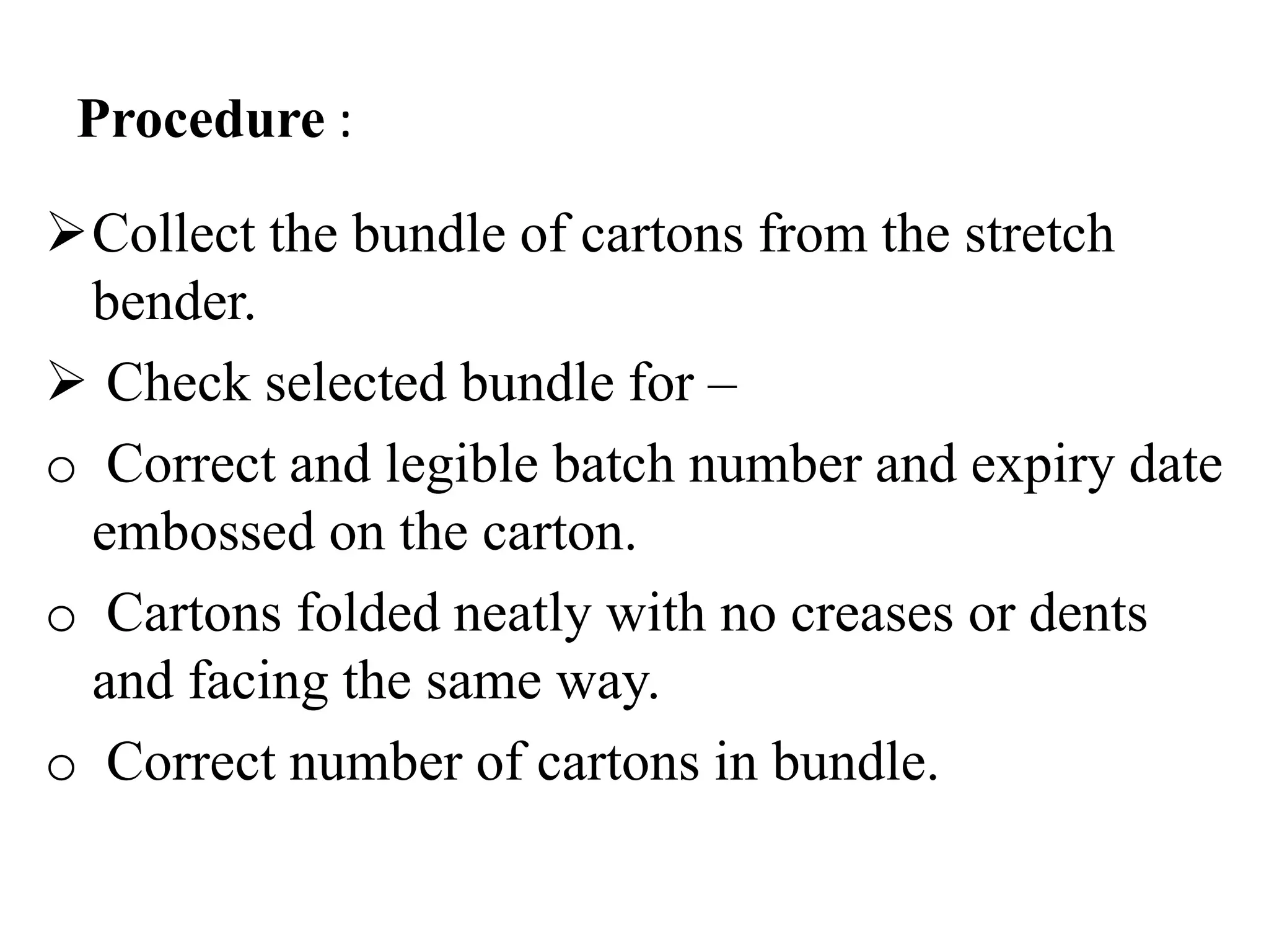 Ipqc during packaging operation. | PPTX