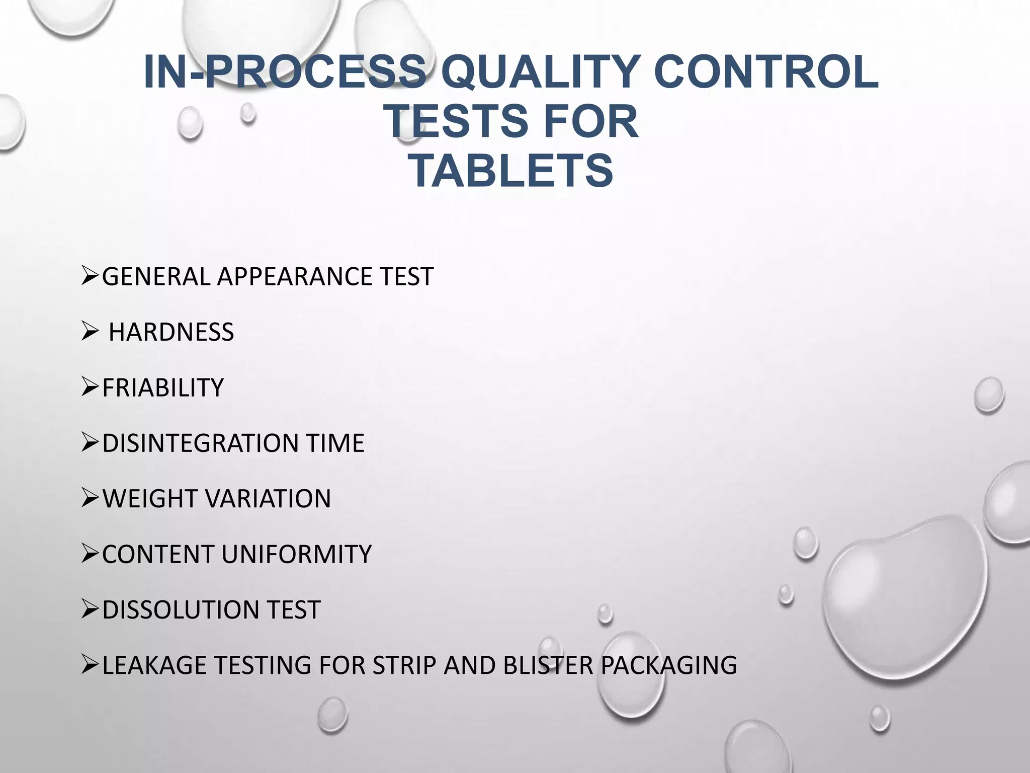 IPQC of Pharmaceutical Dosage Form at Pharmaceutical Industry | PPTX