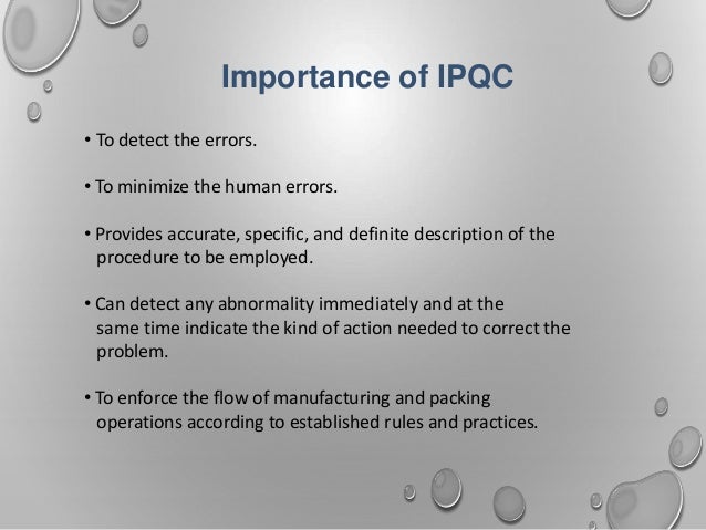 IPQC of Pharmaceutical Dosage Form at Pharmaceutical Industry