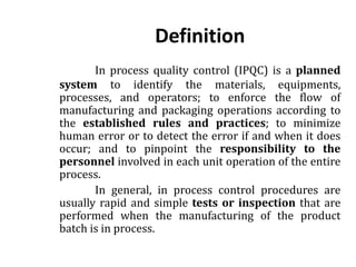 Ipqc 112070804017 | PPTX | Pharmaceutical Industry | Industries