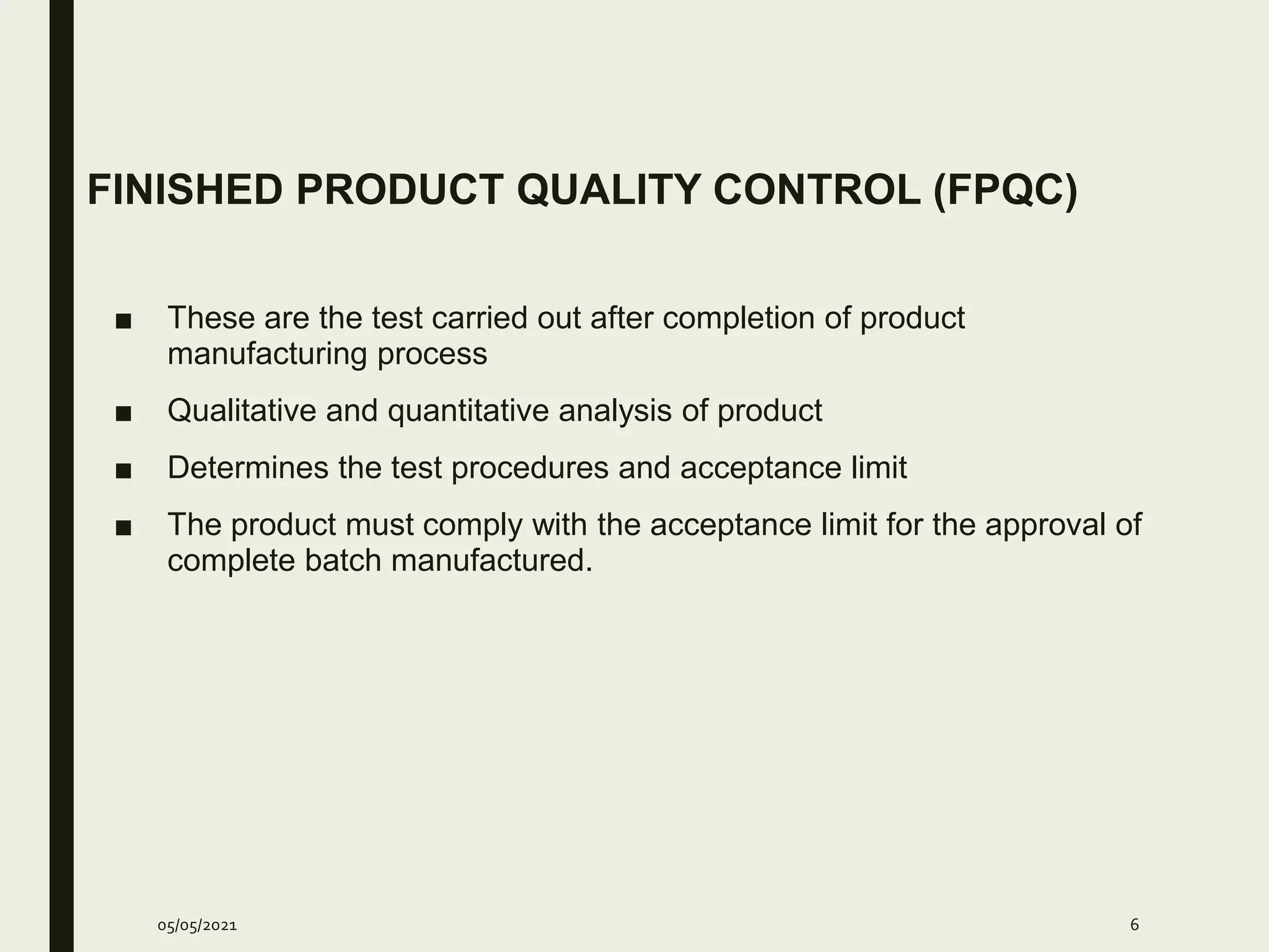 IPQC and FPQC for tablets | PPTX