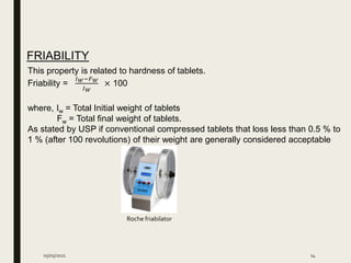 IPQC and FPQC for tablets | PPTX