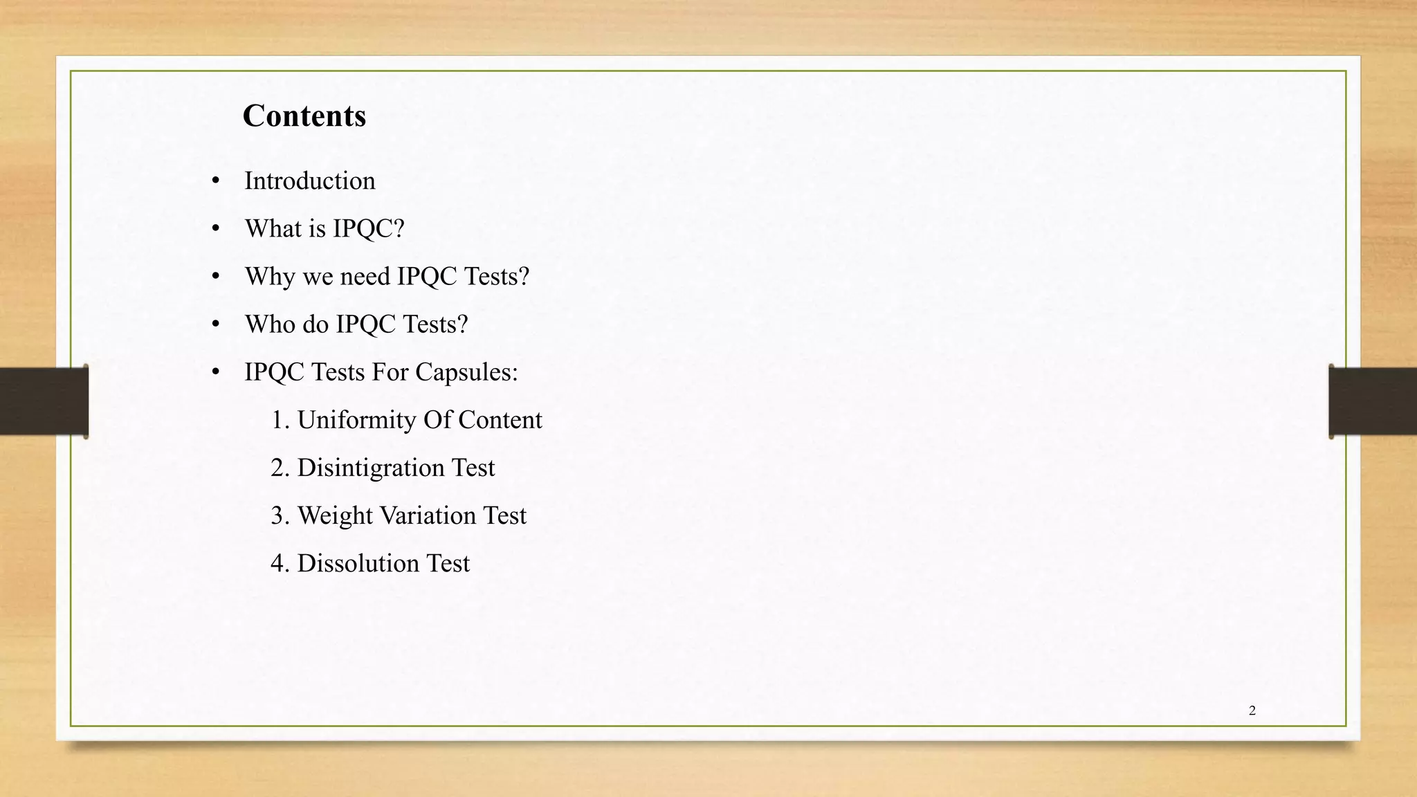 IPQC Tests for capsules As per IP, BP & USP | PPTX