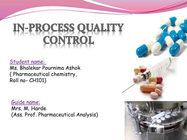 Ipqc | PPTX | Manufacturing Industry | Industries