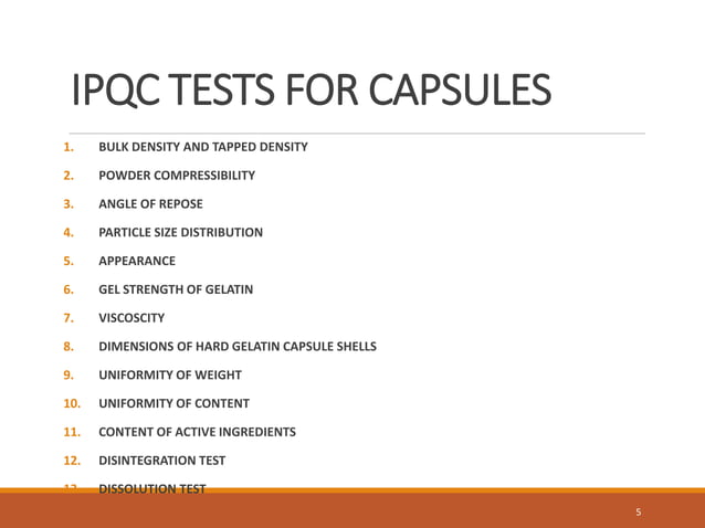 IPQC for capsule by akshay trivedi | PPT