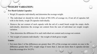 IPQC for tablets, capsules and ointments.pptx | Pharmaceutical Industry ...