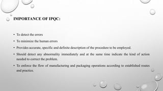 IPQC for tablets, capsules and ointments.pptx | Pharmaceutical Industry ...