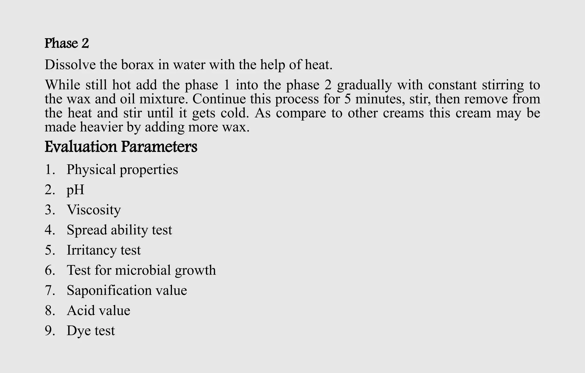 IPQC & FPQC tests for creams | PPTX