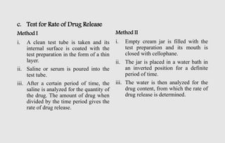 IPQC & FPQC tests for creams | PPTX