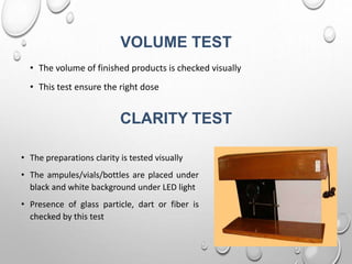 In Process Quality Control (IPQC) of pharmaceutical dosage form in ...