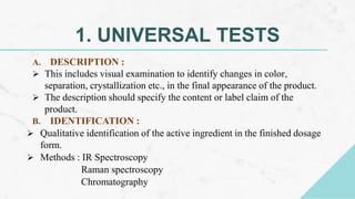 IPQC and FPQC test for semi solids dosage form....pptx