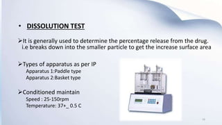 IN-PROCESS QUALITY CONTROL TESTS - IPQC OF TABLETS ppt | PPTX