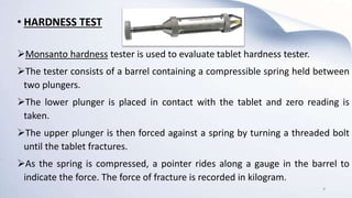 IN-PROCESS QUALITY CONTROL TESTS - IPQC OF TABLETS ppt | PPTX