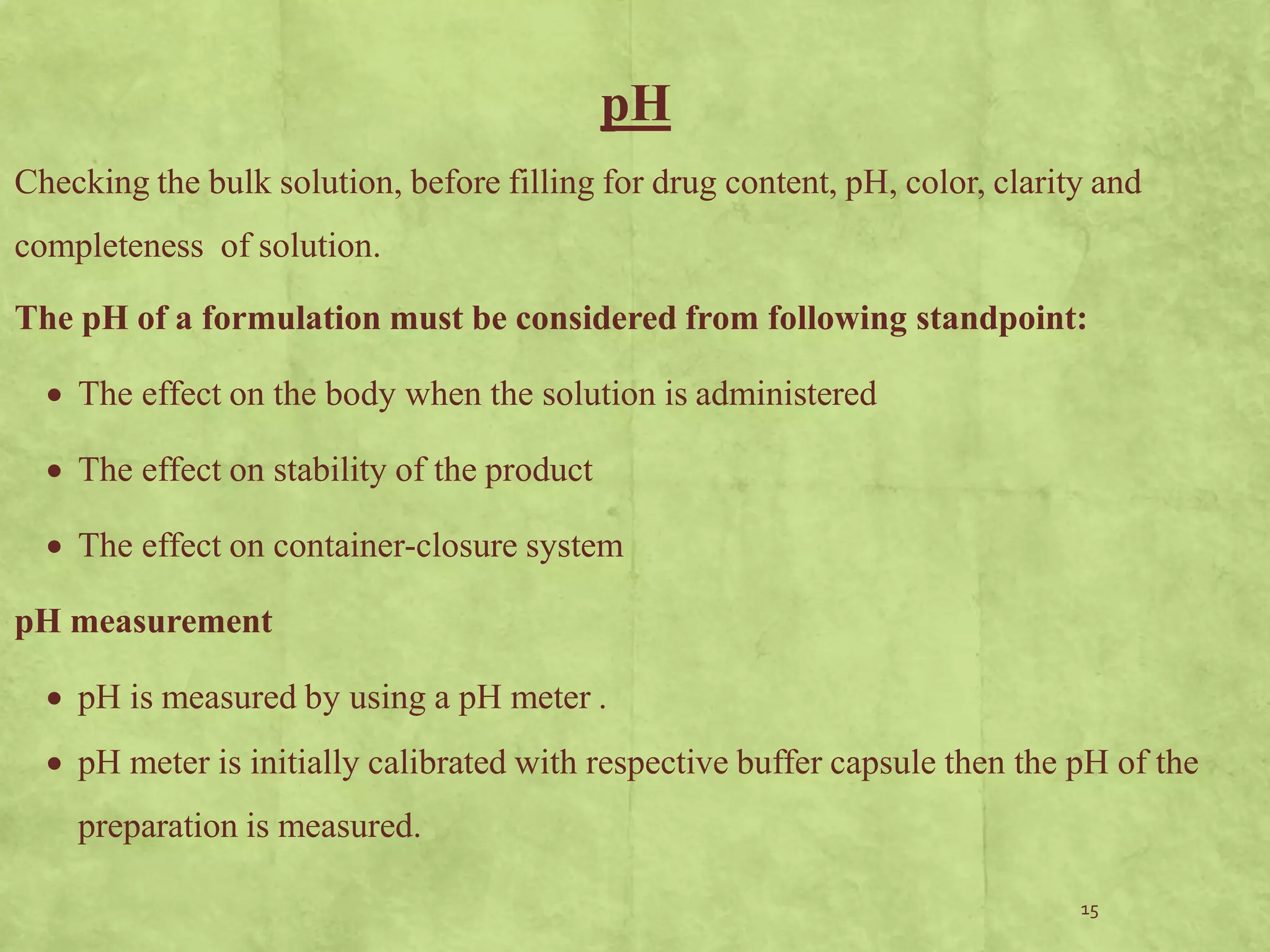 Ipqc tests for sterile formulations | PPTX