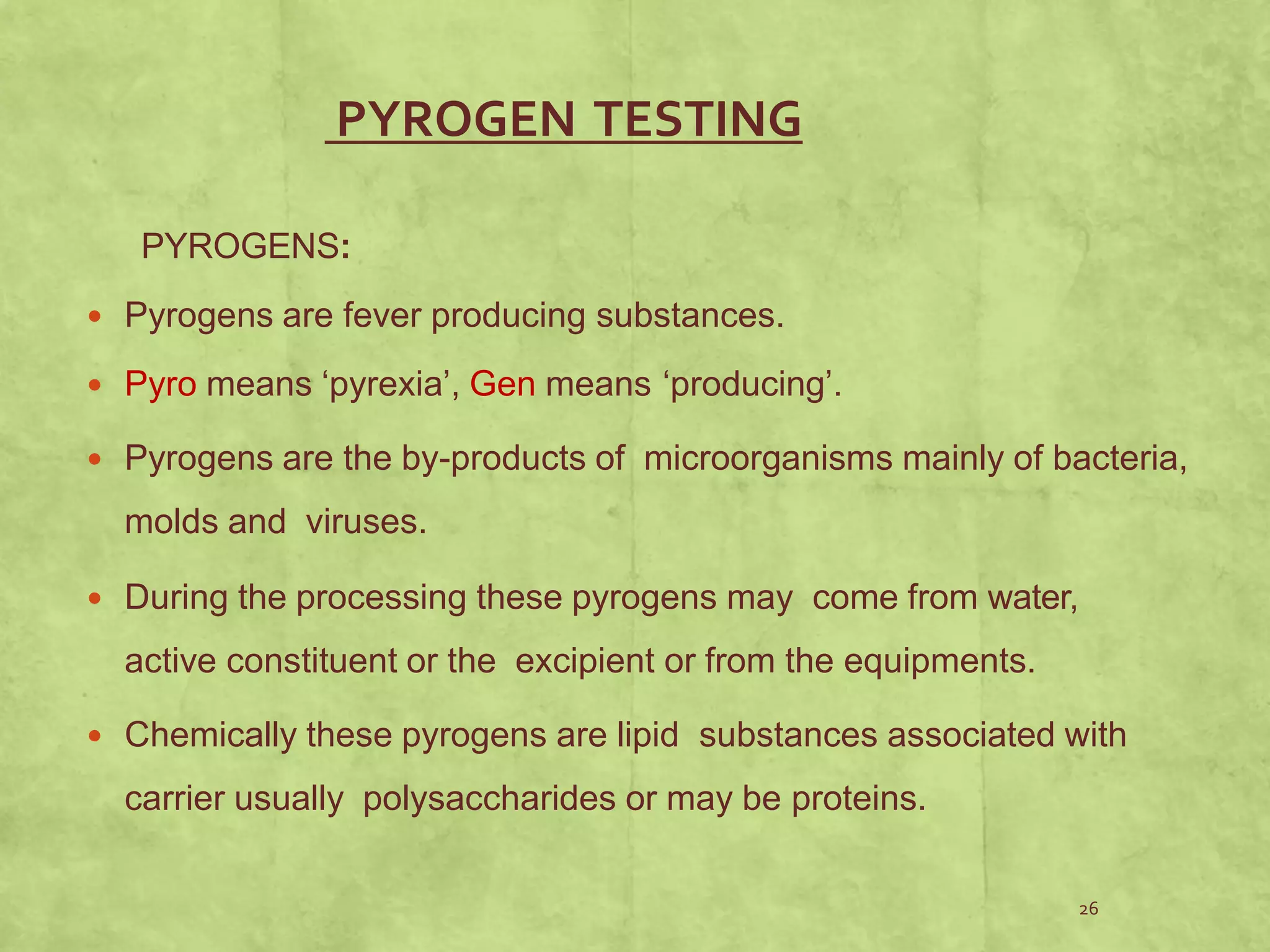 Ipqc tests for sterile formulations | PPTX