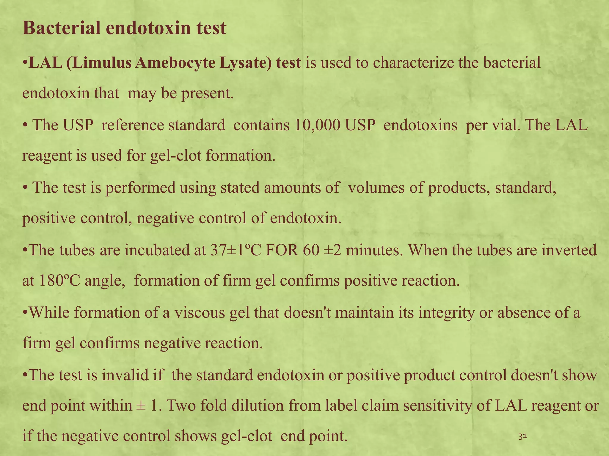Ipqc tests for sterile formulations | PPTX