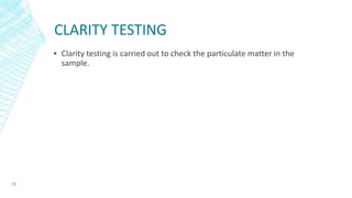 Ipqc tests for suspension & emulsion ppt | PPTX