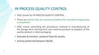 Ipqc tests for suspension & emulsion ppt | PPTX
