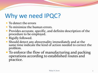 Ipqc tests for tablet | PPTX