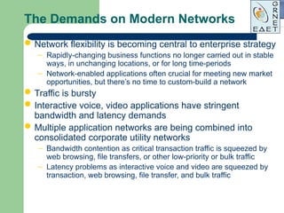 IP QoS Principles and Quality of Service (QoS) classifies network ...