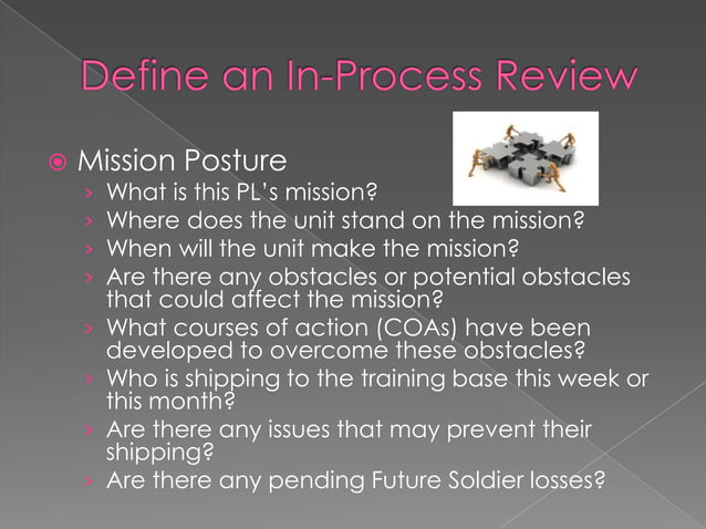 In-Process Review (LZ) | PPTX | Defense Industry | Industries
