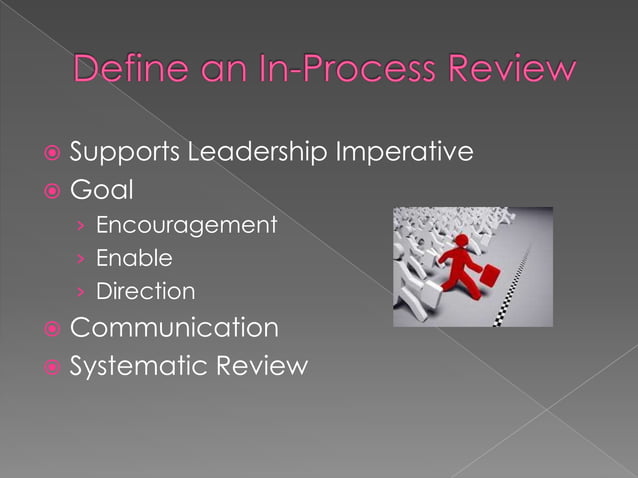 In-Process Review (LZ) | PPTX | Defense Industry | Industries