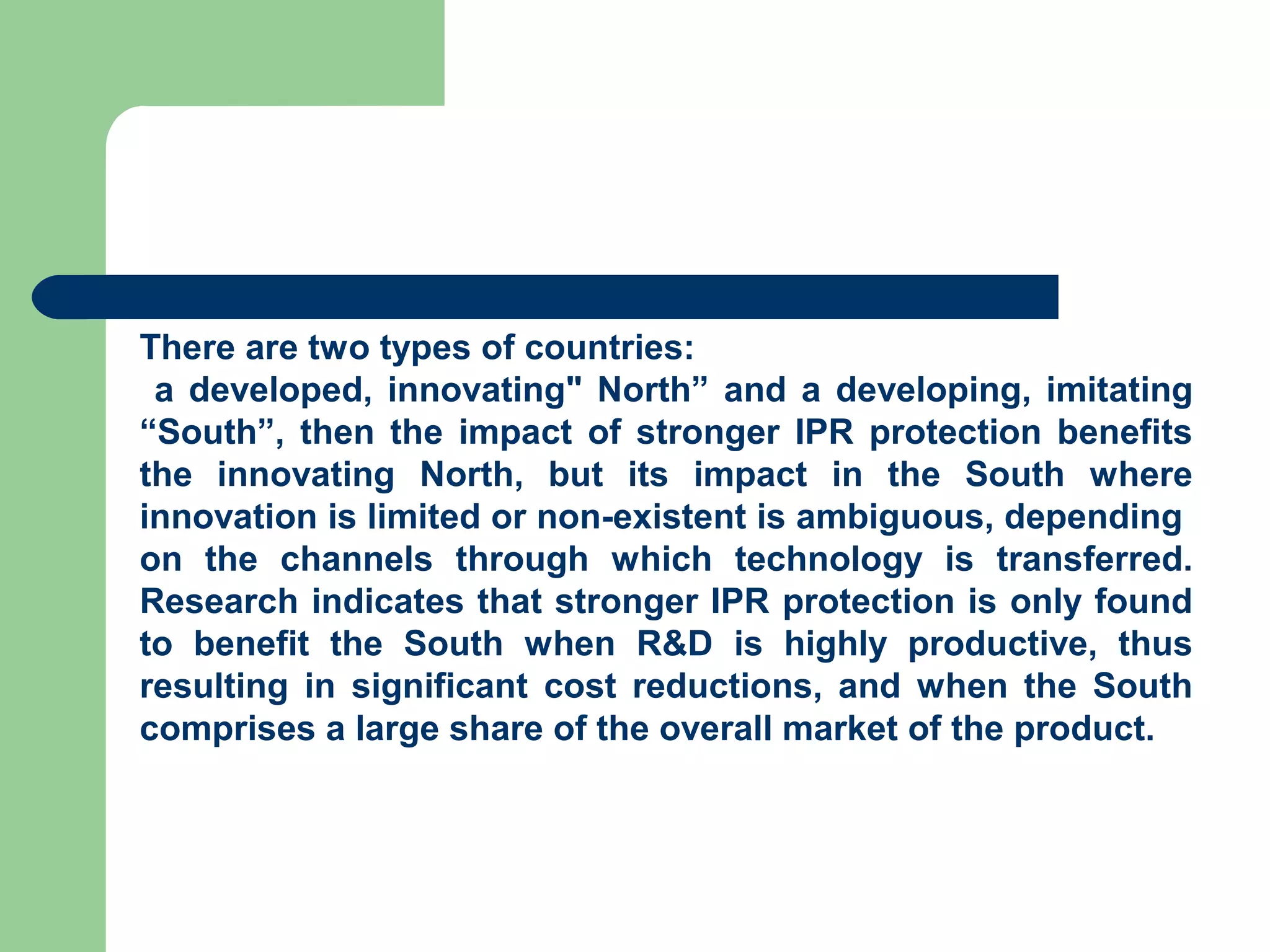 IPR and Economic Development | PPT