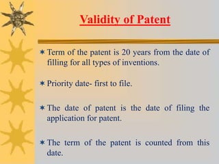 Intellectual property rights in India with special reference to Patent ...