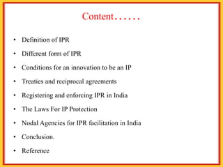 Intellectual Property rights | PPTX