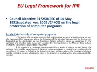 Intellectual Property Rights in Software | PDF | Law
