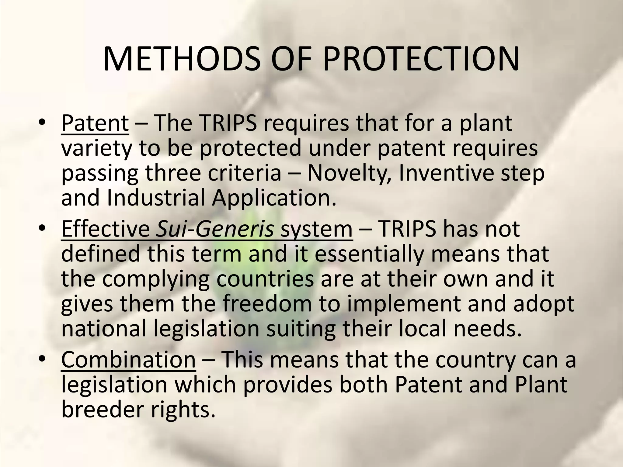 Plant variety and Protection | PPTX