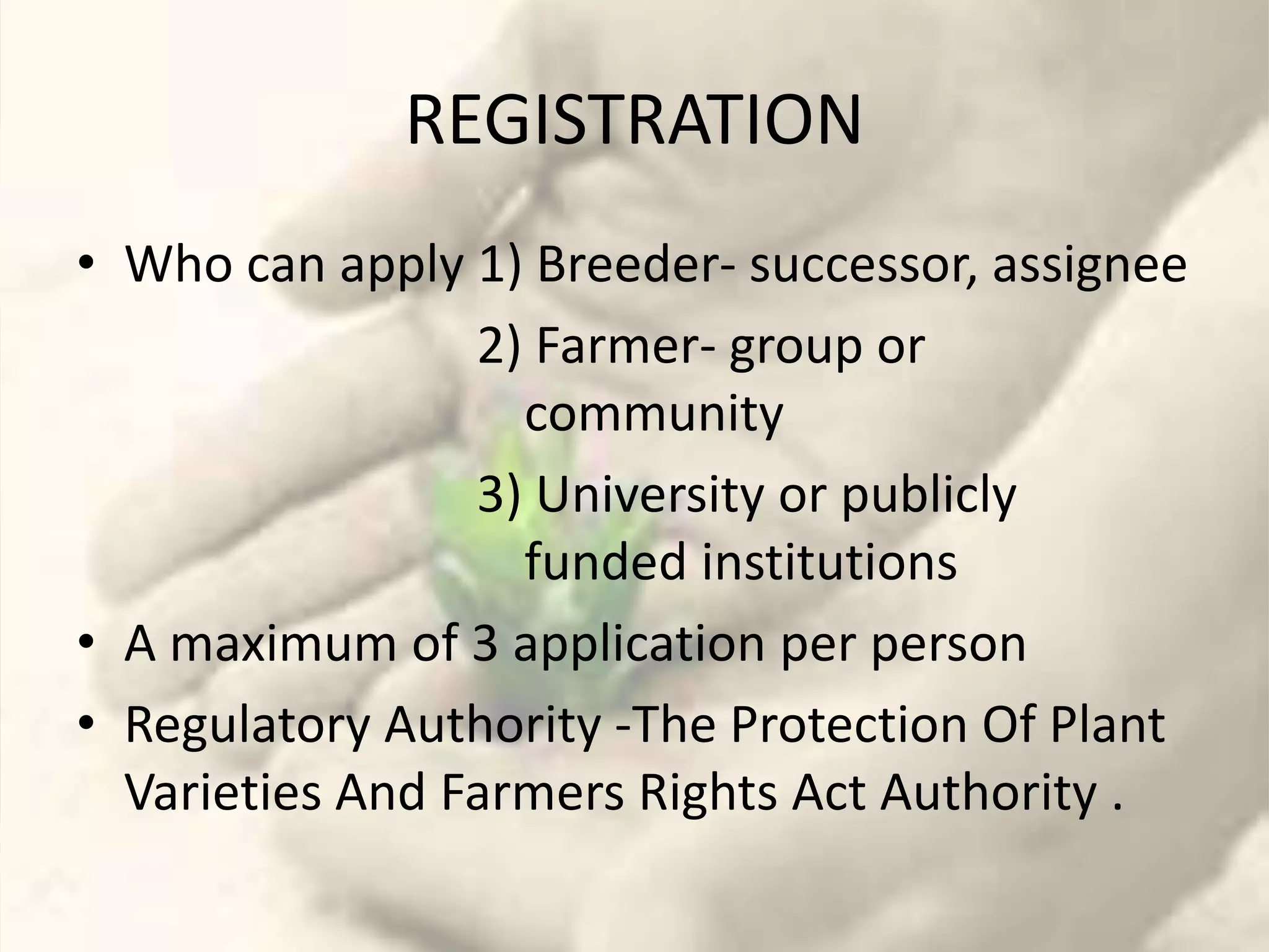 Plant variety and Protection | PPTX