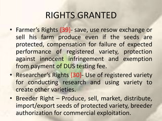 Plant variety and Protection | PPTX