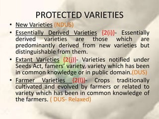 Plant variety and Protection | PPTX