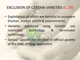 Plant variety and Protection | PPTX