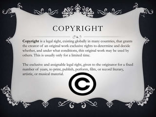 Intellectual Property Rights(IPR) | PPTX