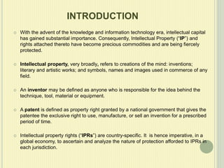 Intellectual Property Rights/ IPR | PPTX