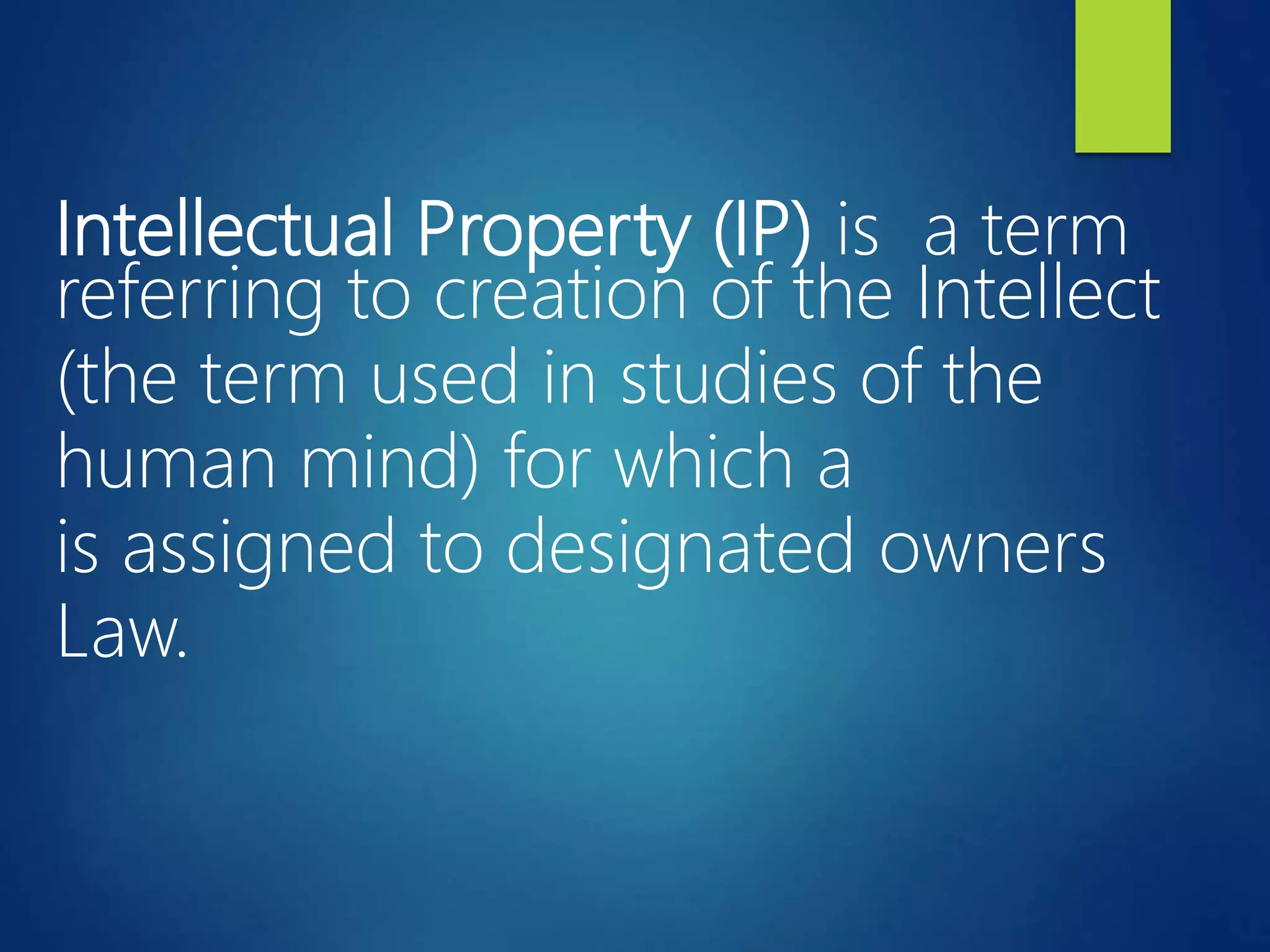 Intellectual property rights | PPT