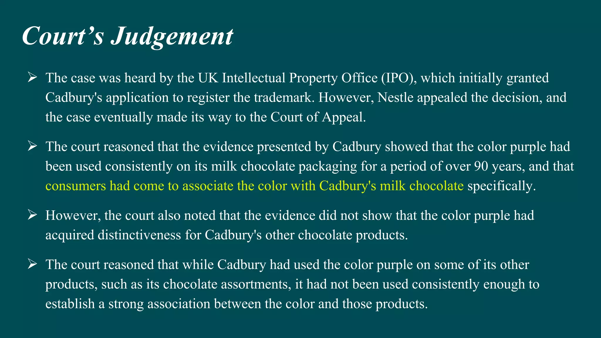 CADBURY VS NESTLE | PPTX