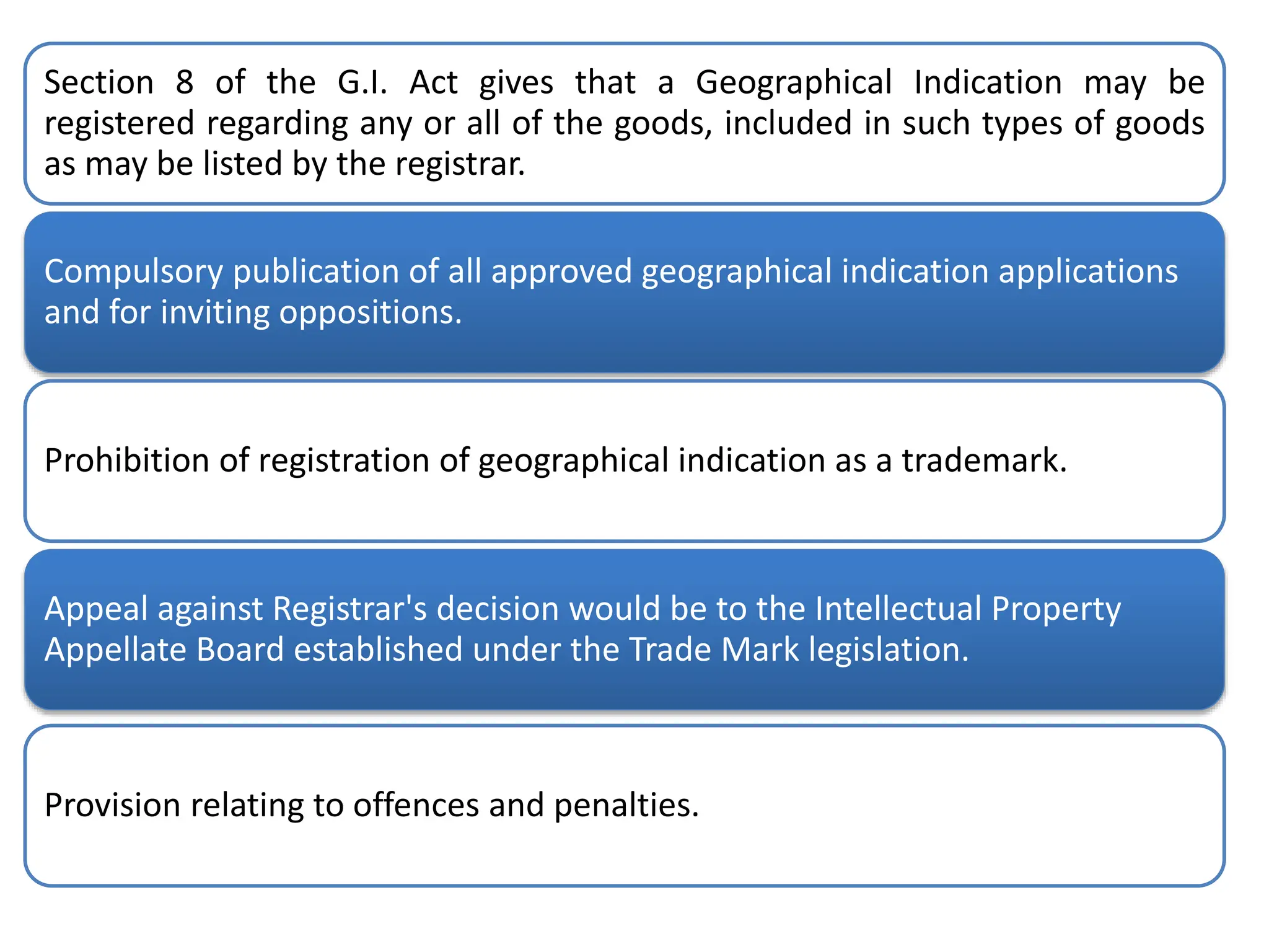 Salient features of Geographical Indications of Goods (Registration and ...