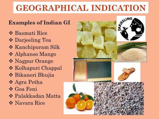 Salient features of Geographical Indications of Goods (Registration and ...