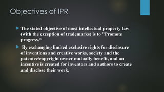 INTELLECTUAL PROPERTY RIGHTS IN AYURVEDA | PPTX