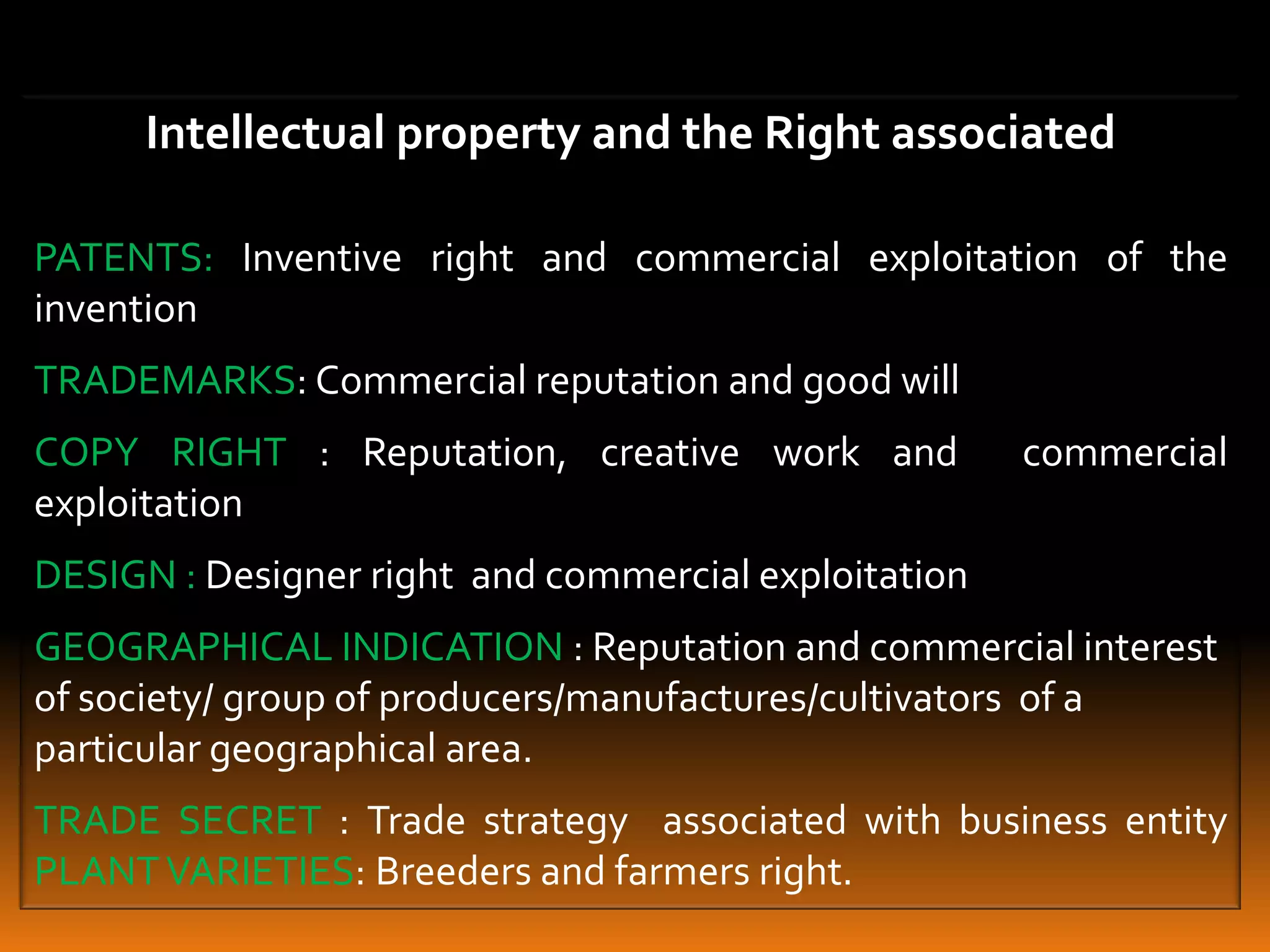 IPR AN INTRODUCTION | PPTX | Law