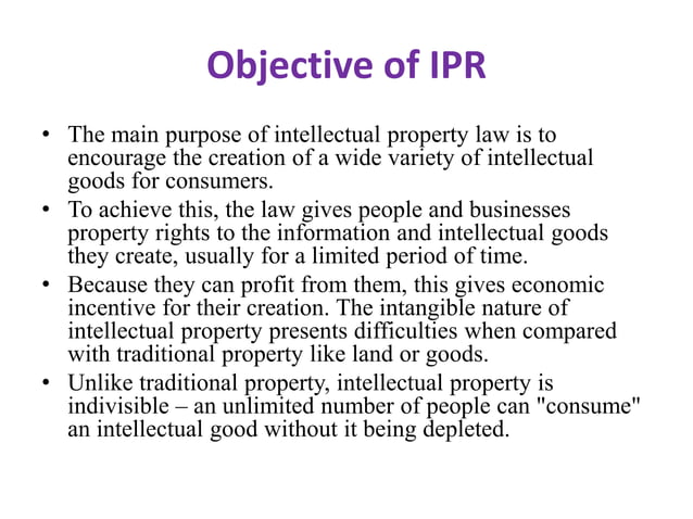 Intellectual property Rights | PPTX