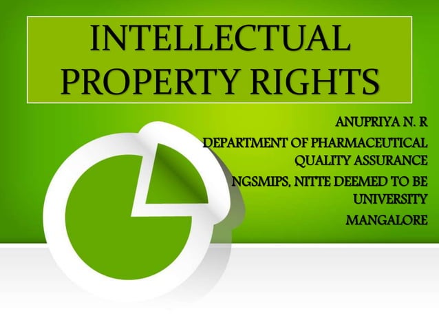 Intellectual Property Rights | PPTX | Pharmaceutical Industry | Industries
