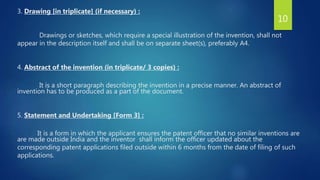 FILING OF PATENT AND ESSENTIAL ELEMENTS OF PATENTING | PPTX